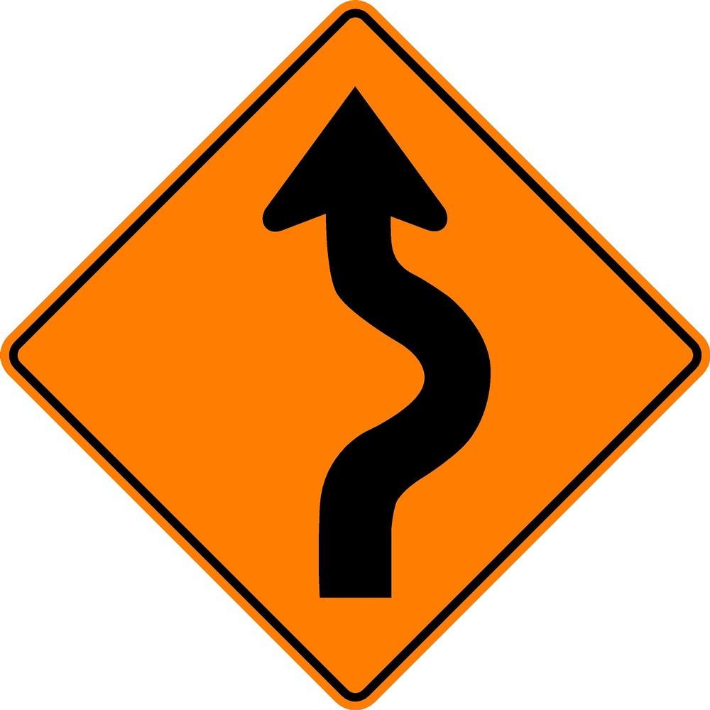 Buy TC-9R Roadside Diversion Warning Sign | Traffic Control Signs